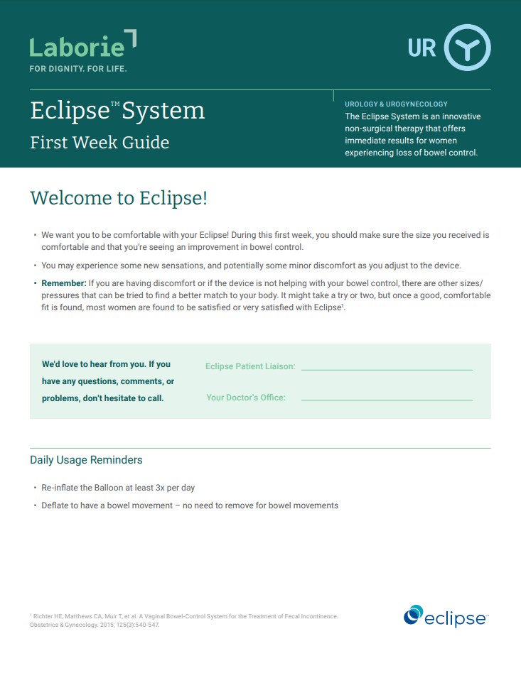 Eclipse™ zur Behandlung von Stuhlinkontinenz - Laborie